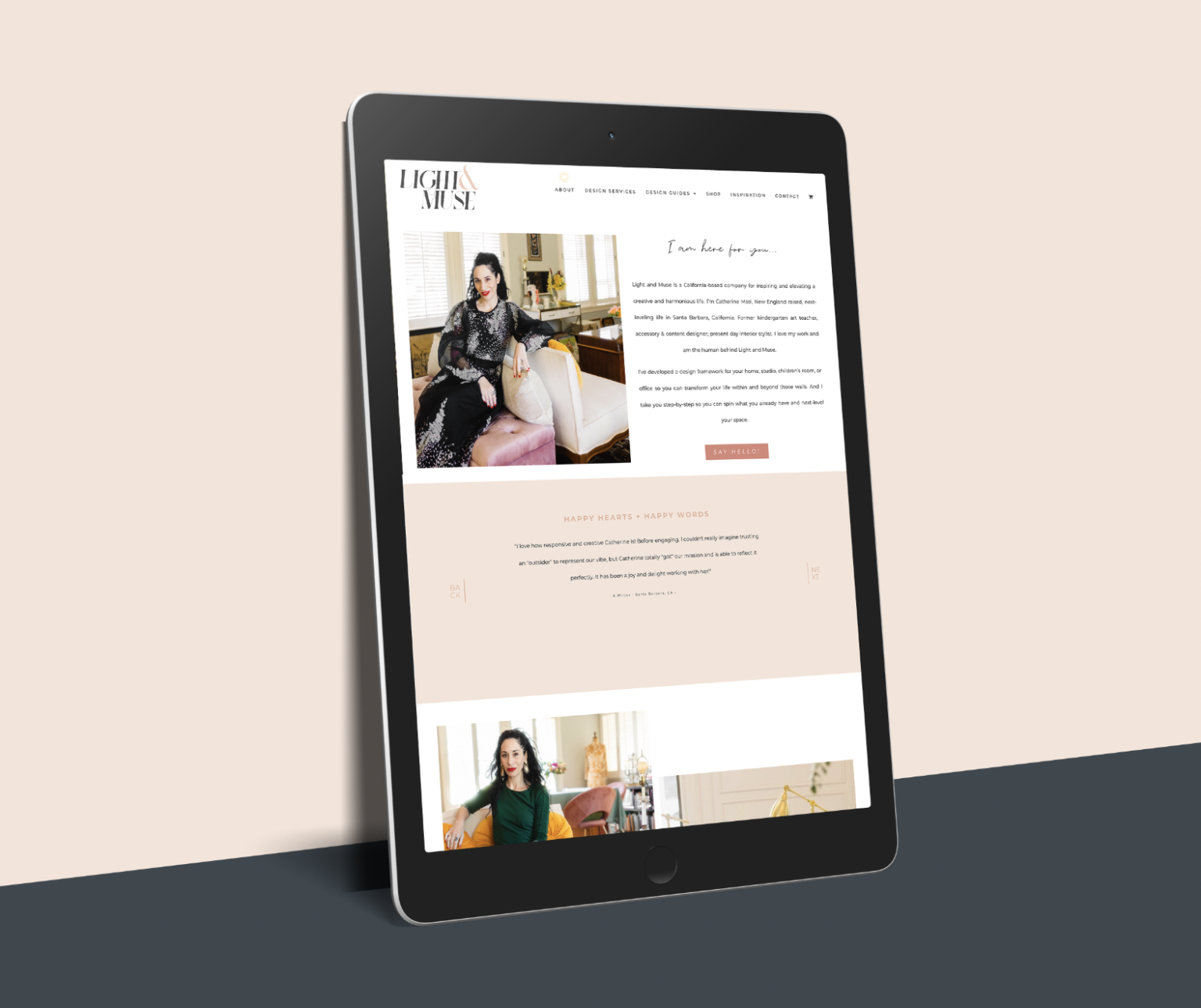 Interior Design eCommerce Website Design - Light and Muse - Doodledog